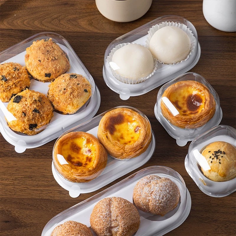 X214 / X202 Premium Plastic Mochi Box / Tart Box / Daifuku Box With Lid ...
