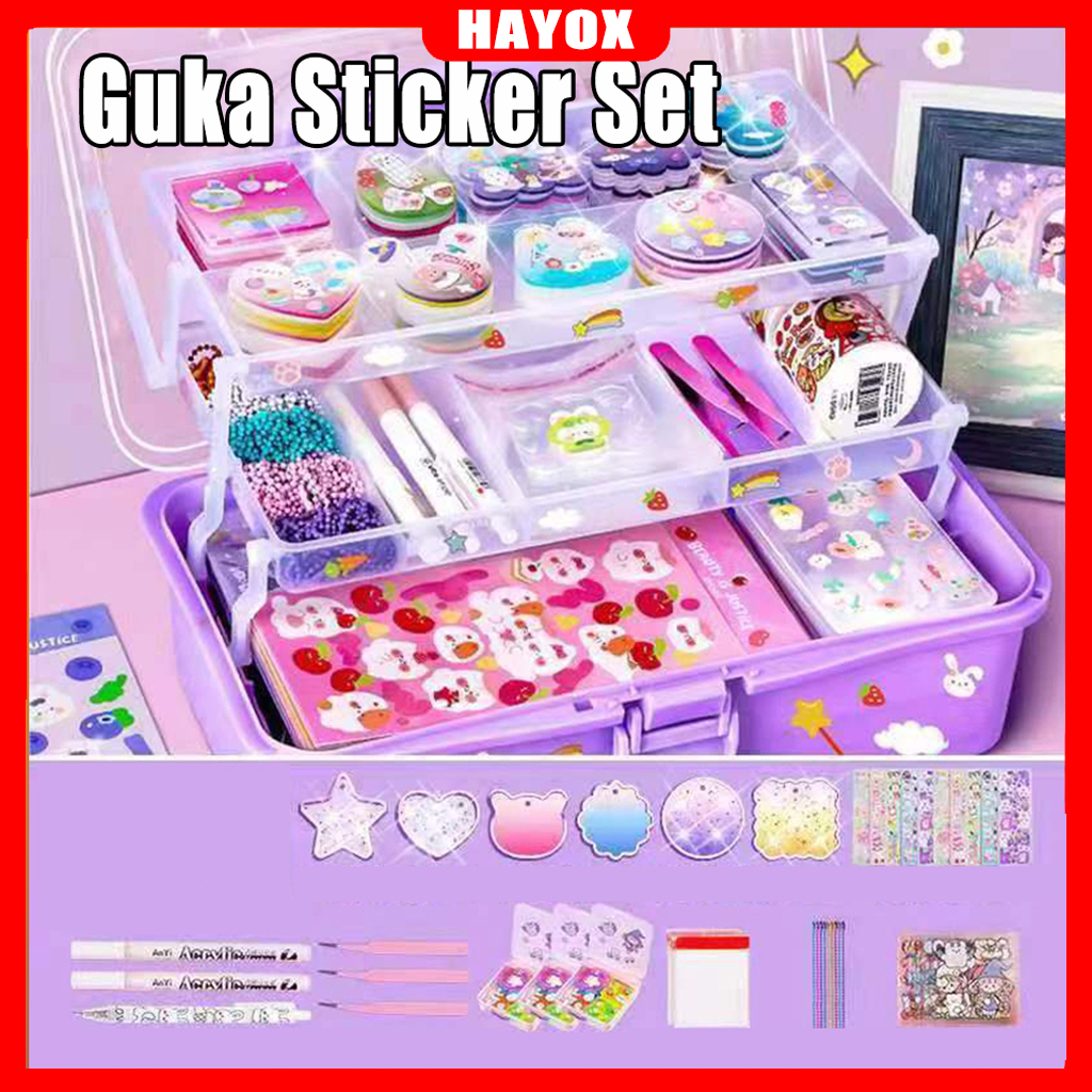 Guka Sticker Set Box Kuka Children's Puzzle Gift Girl Toy DIY Guka ...
