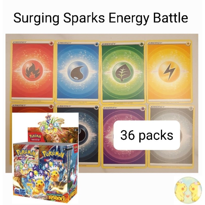 (Live Rip) SV8 Surging Sparks Energy Battle (1 booster box ) Total ...