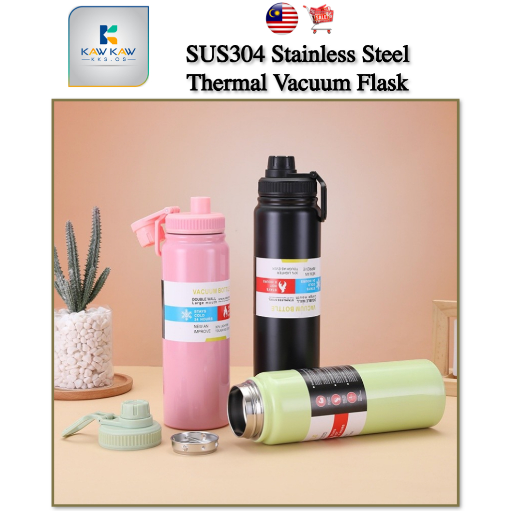 𝐊𝐊𝐒 𝐒𝐔𝐒𝟑𝟎𝟒 𝐒𝐭𝐚𝐢𝐧𝐥𝐞𝐬𝐬 𝐒𝐭𝐞𝐞𝐥 𝐓𝐡𝐞𝐫𝐦𝐚𝐥 𝐕𝐚𝐜𝐮𝐮𝐦 𝐅𝐥𝐚𝐬𝐤 🚚 Double Wall Insulated ...