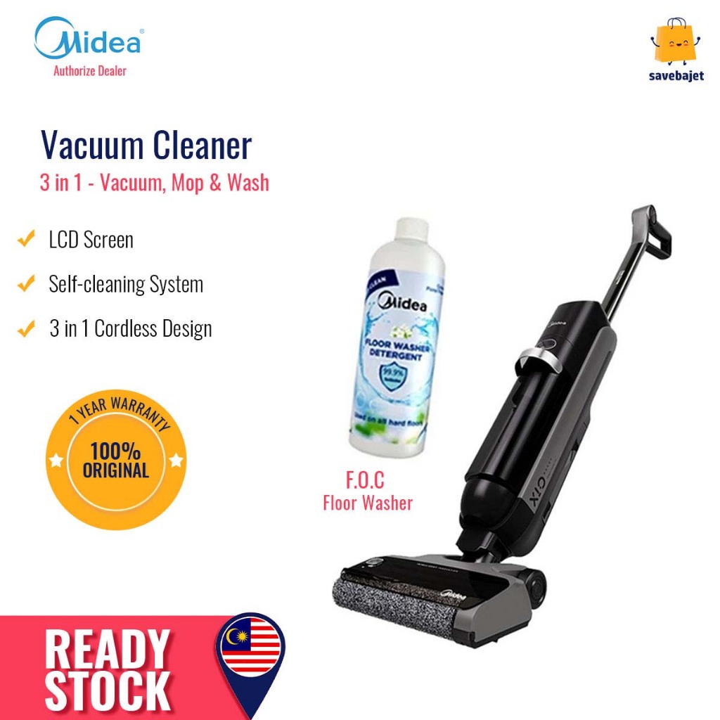 Midea 3 In 1 Floor Washer Vacuum MVC-X10 | Shopee Malaysia
