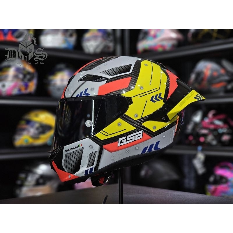 Original GSB RC5 Velocity Carbon Full Face Helmet | Shopee Malaysia