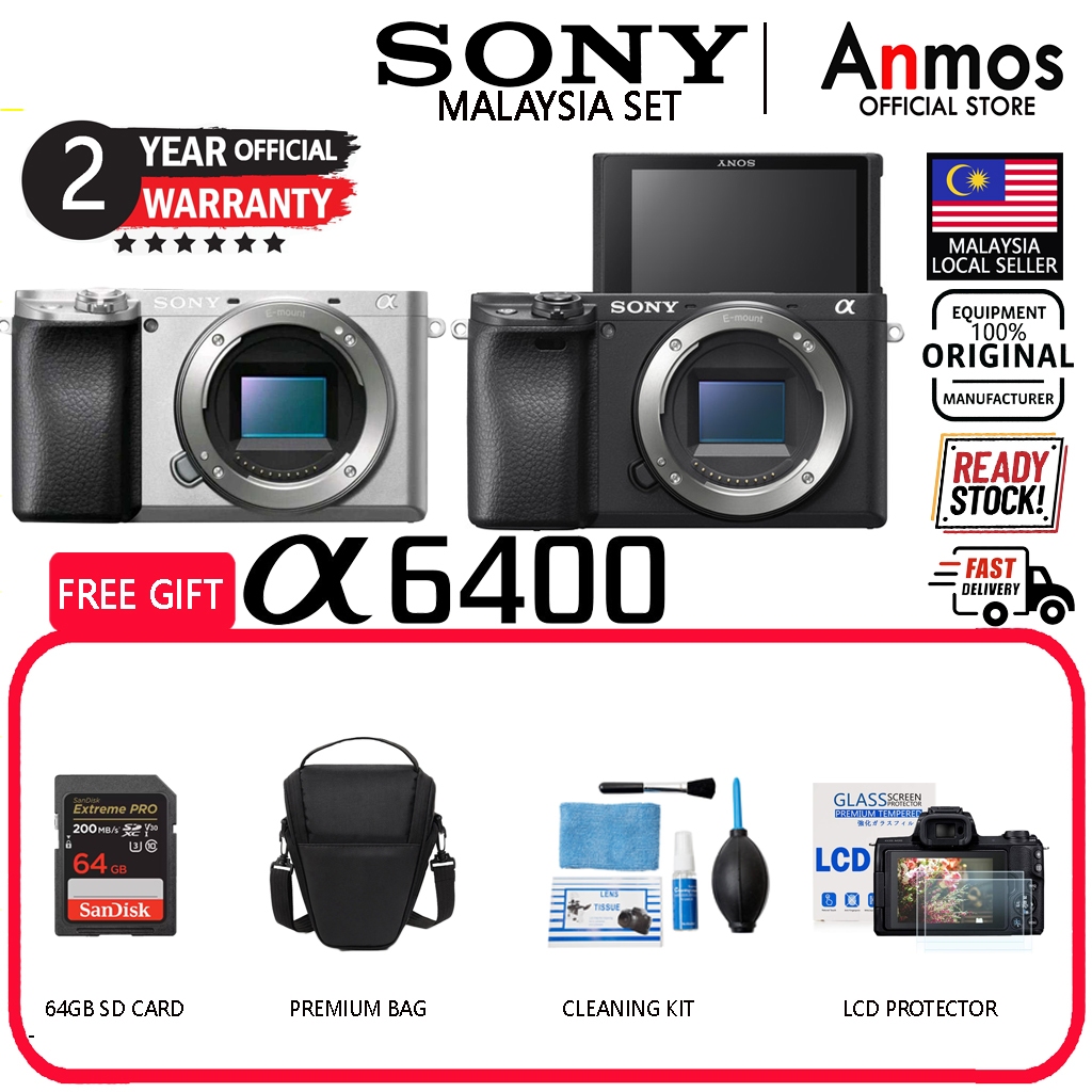 Sony a6400/A6400 Mirrorless Digital Camera With Lens (16-50mm &18-135mm& Body)Sony Malaysia Set ...