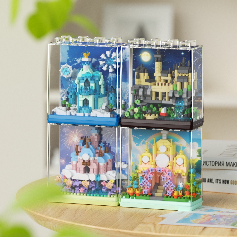 Castle Architecture House Building Block Kids Toys Gifts Building ...