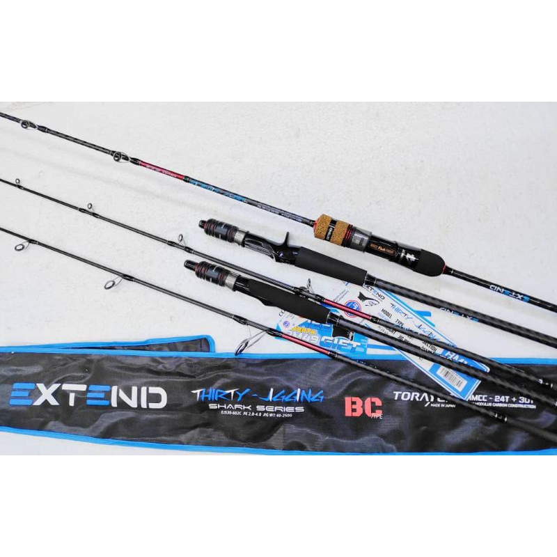 EXTEND SHARK 30 JIGGING SERIES FISHING ROD (FREE CAP) | Shopee Malaysia