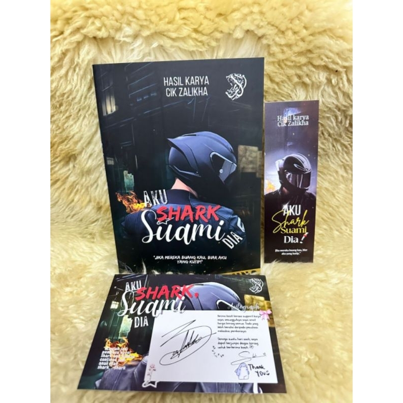 🔥HELMET CIK ZALIKHA🔥 AKU SHARK SUAMI DIA🔥COVER HELMET🔥READY STOK ...