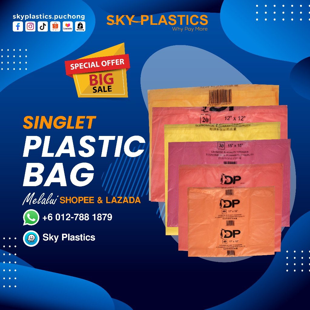 Singlet Plastic Bag | Tangkai Plastik Beg | Shopee Malaysia