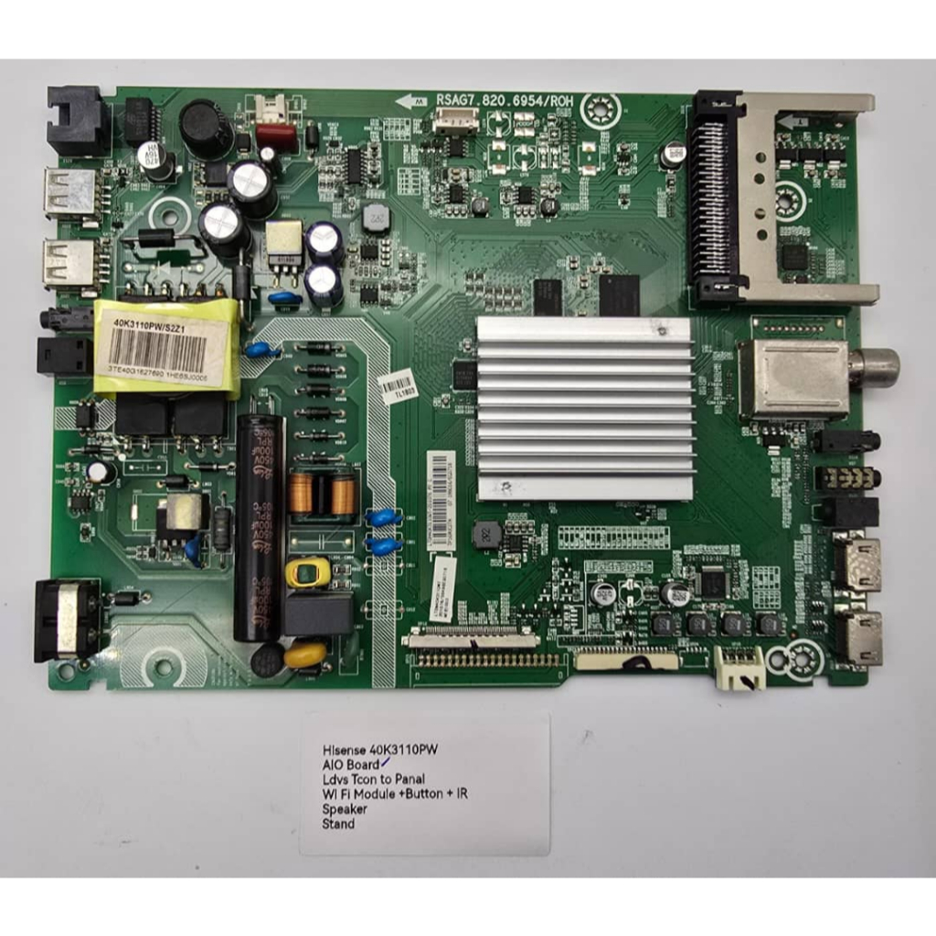 TV HISENSE 40K3110W AIO BOARD #LDVS #SPEAKER #TV STAND #WIFI MODULE ...