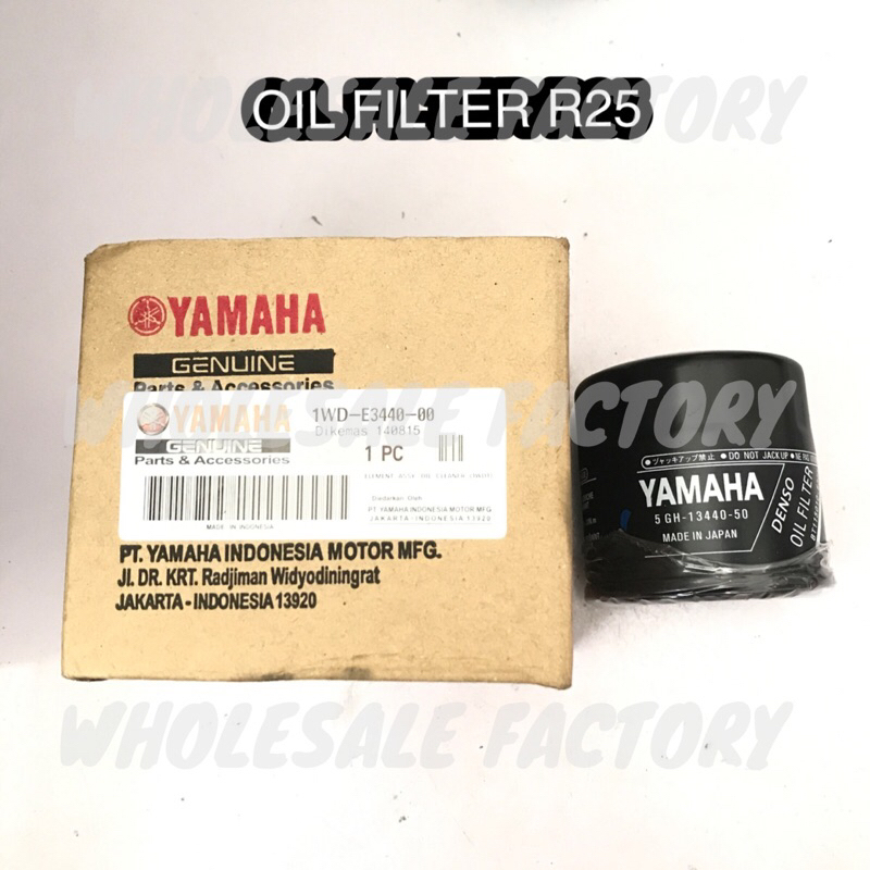 ORIGINAL YAMAHA OIL FILTER R25 R1 R3 R6 XJ6 MT07 MT09 MT25 PENAPIS ...