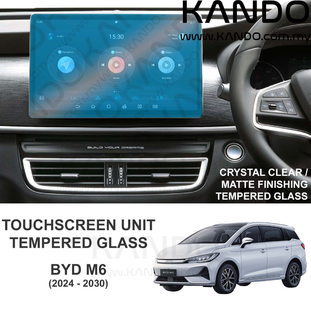 BYD M6 Tempered Glass Protector BYD M6 Screen Protector BYD M6 ...