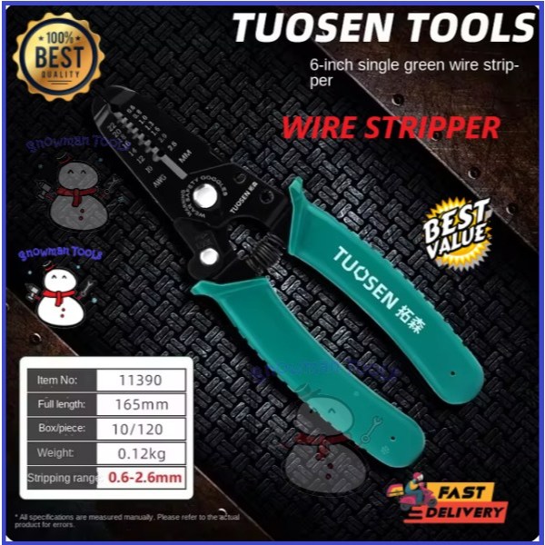 Tuosen 6'' Precision Wire Stripper wayar Cable cutter string Cutting ...
