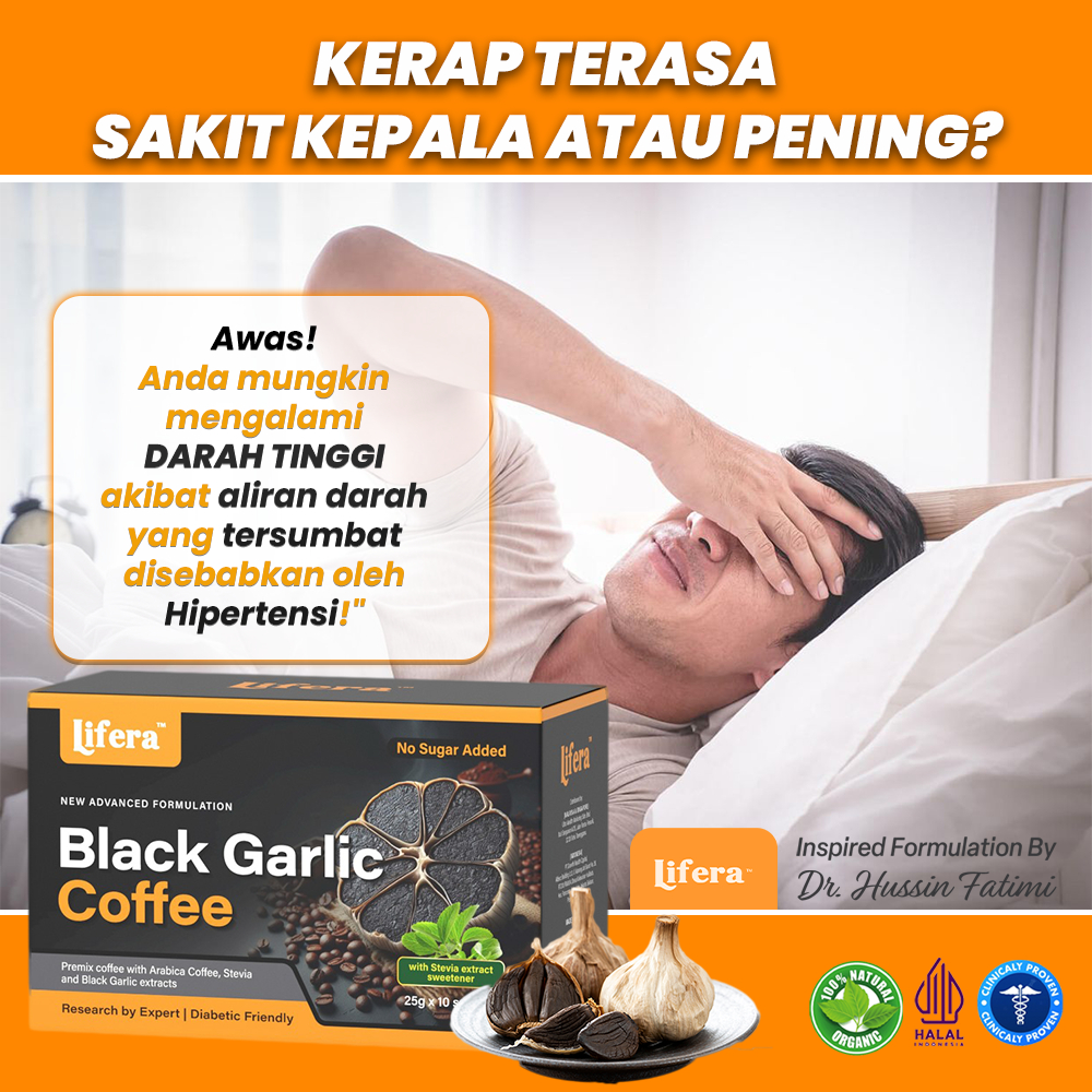 Kopi Black Garlic Lifera Solusi Penyakit 3 Serangkai Kencing Manis ...