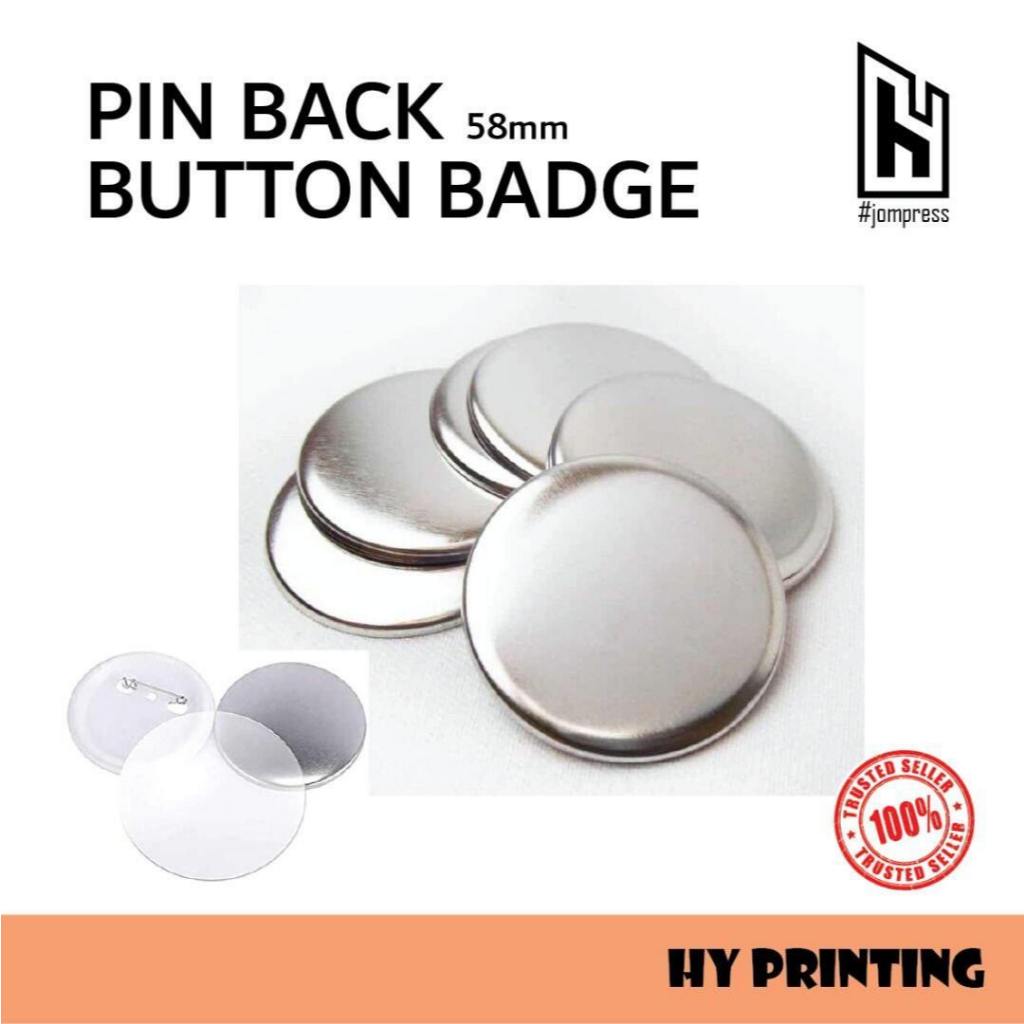 Button Badge Pin Back (100pcs) Safety pin button badge | Shopee Malaysia