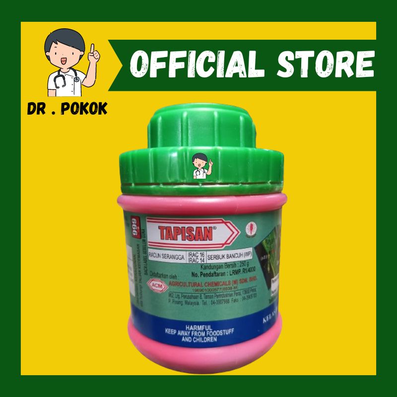 [ORIGINAL] 250G TAPISAN ACM Buprofezin 10% Cartap HCI 50% / Bena Hijau Perang/Ulat Pengorek/Ulat ...