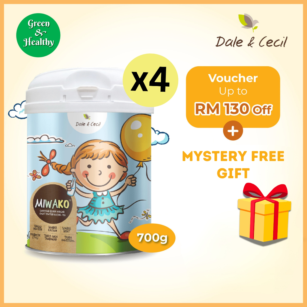 Dale & Cecil MIWAKO Plant Milk 有机植物奶 700g x4 | Shopee Malaysia