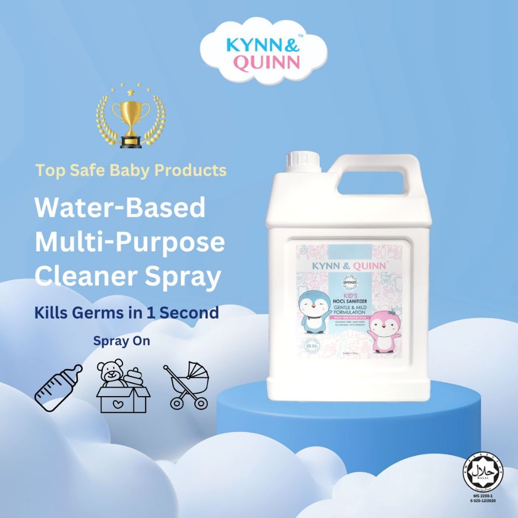 Kynn Quinn Dfenze Kids Sanitizer (HFMD Combo) & Disinfectant (5L) Kills ...