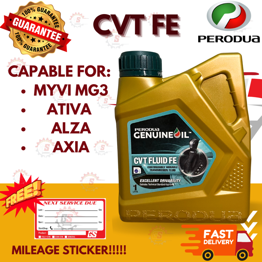 Perodua Genuine Auto Transmission Fluid CVT FE 1L for ATIVA, MYVI MG3 ...