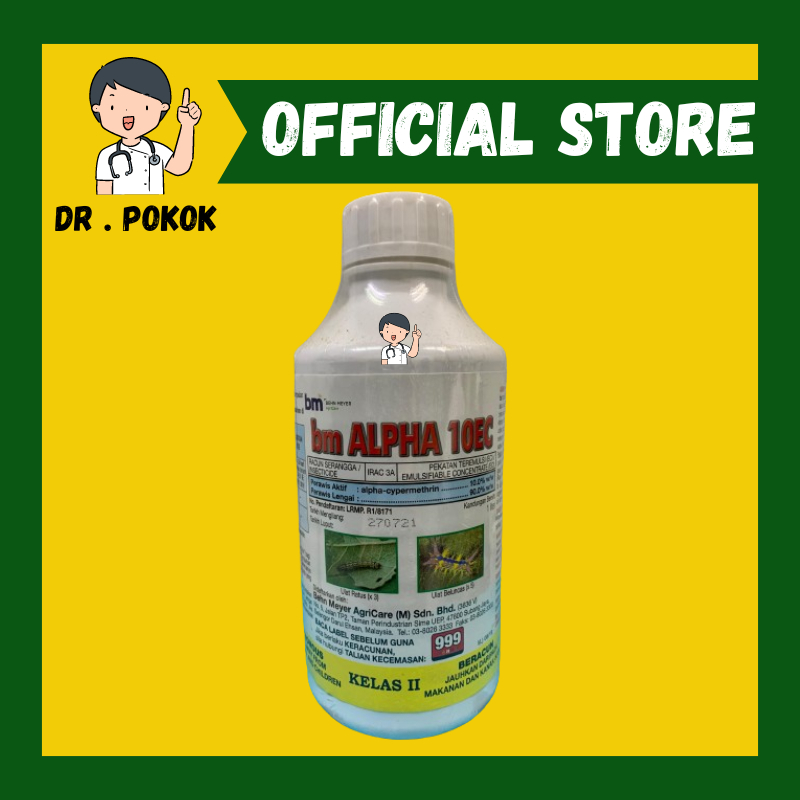 [ORIGINAL] 1L BM ALPHA 10EC ALPHA-CYPERMETHRIN 10%w/w Racun Kumbang Racun Serangga Badan Besar ...