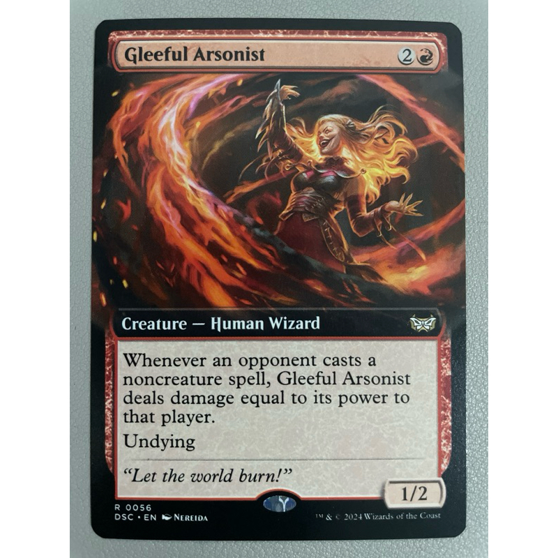 MTG:Duskmourn: House of Horror (DSK) R0056 - Gleeful Arsonist (Extended ...