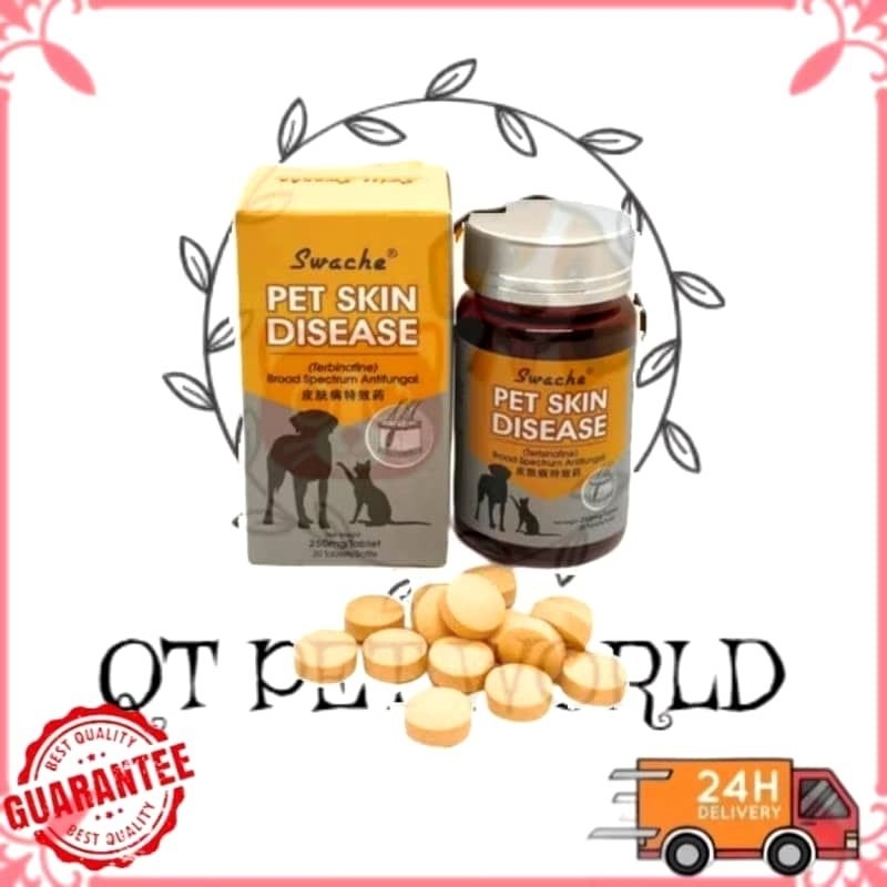 Swache Pet Skin Disease Anti-Fungal Tablet for Dogs & Cats | Shopee ...