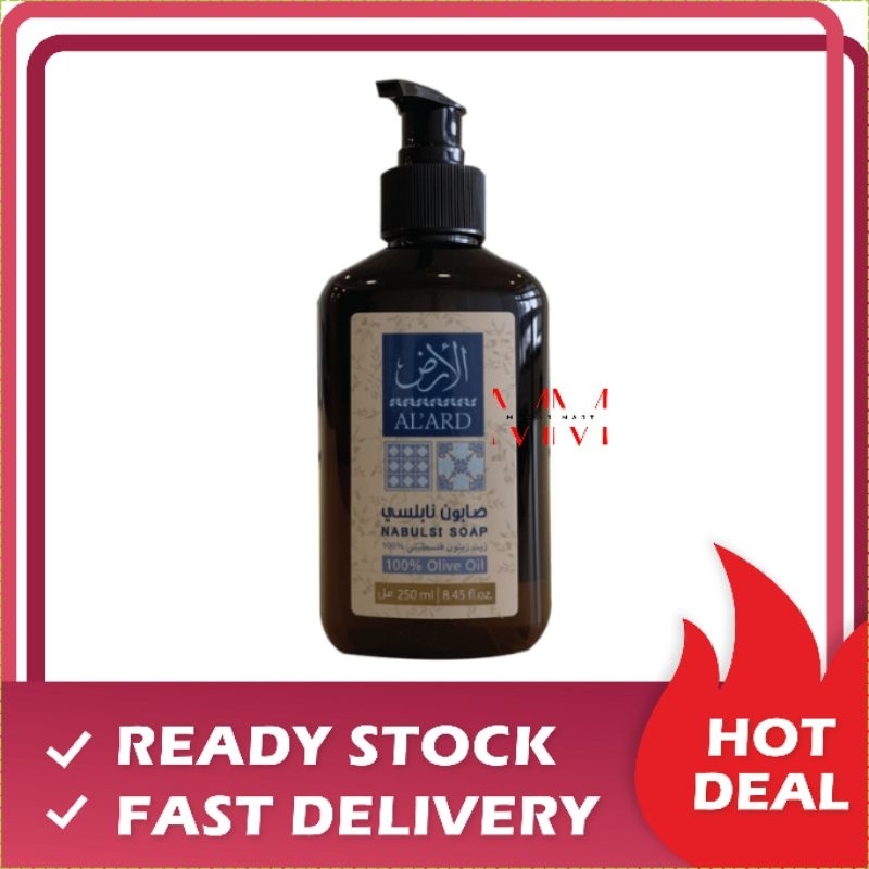 Dr. Norman Al-Ard Palestinian Olive Oil Nabulsi Liquid Soap (250mL ...