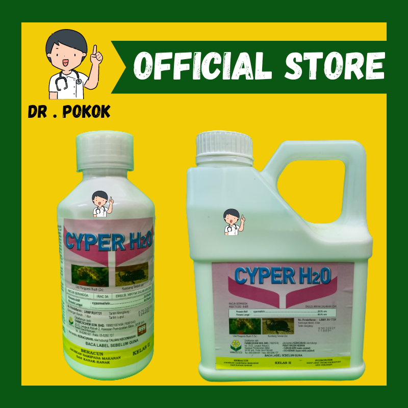 [ORIGINAL] 1L 4L CYPER H2O FARMCOCHEN Racun Serangga Cypermethrine 20.0 ...
