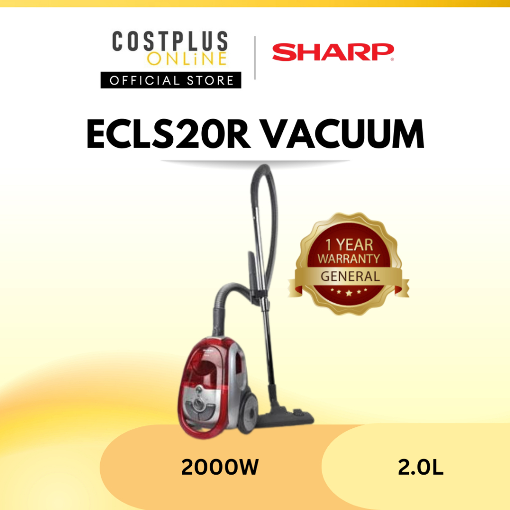 Sharp ECLS20R Bagless Vacuum Cleaner 2000W HEPA | Shopee Malaysia