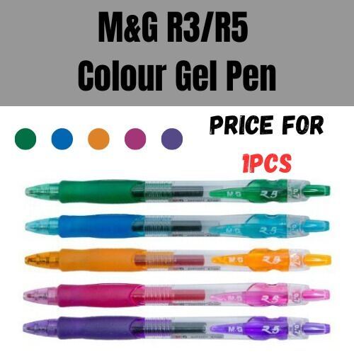 M&G Colour Gel Pen Smooth / Retractable Gel Pen 0.5MM/0.7MM (AGP12371 ...