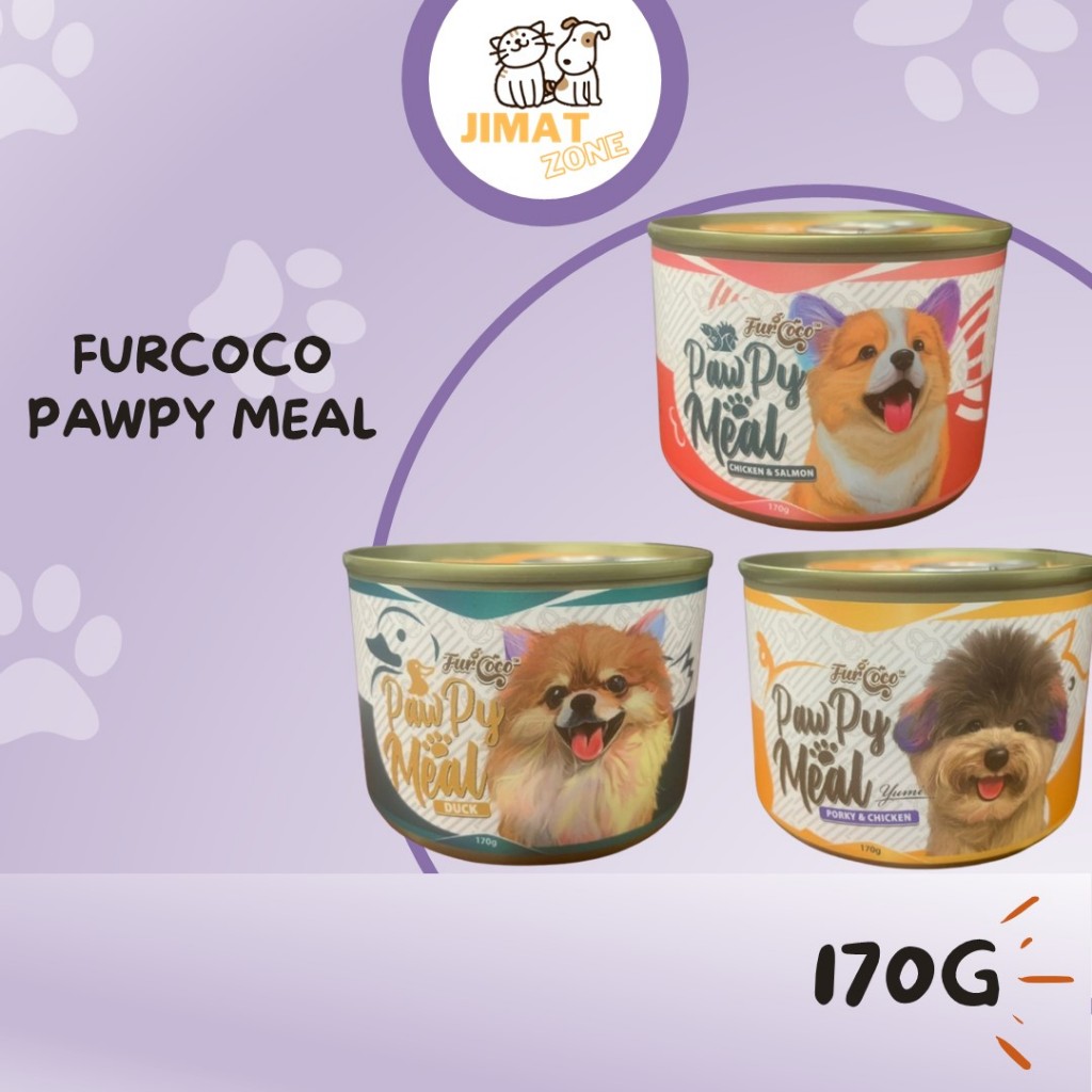 Furcoco Pawpy 170g Dog Canned Wet Food 椰子油狗罐头 | Shopee Malaysia