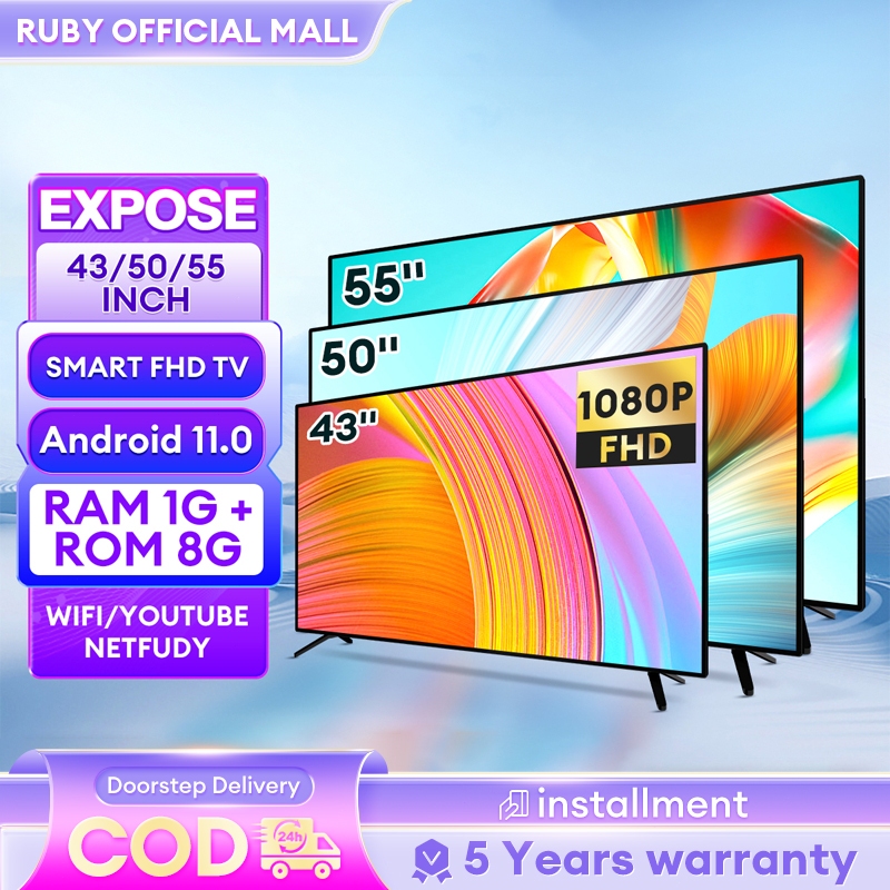 Android TV 43 Inch 4K Smart TV Murah 50 Inch Television UHD TV 1080P ...