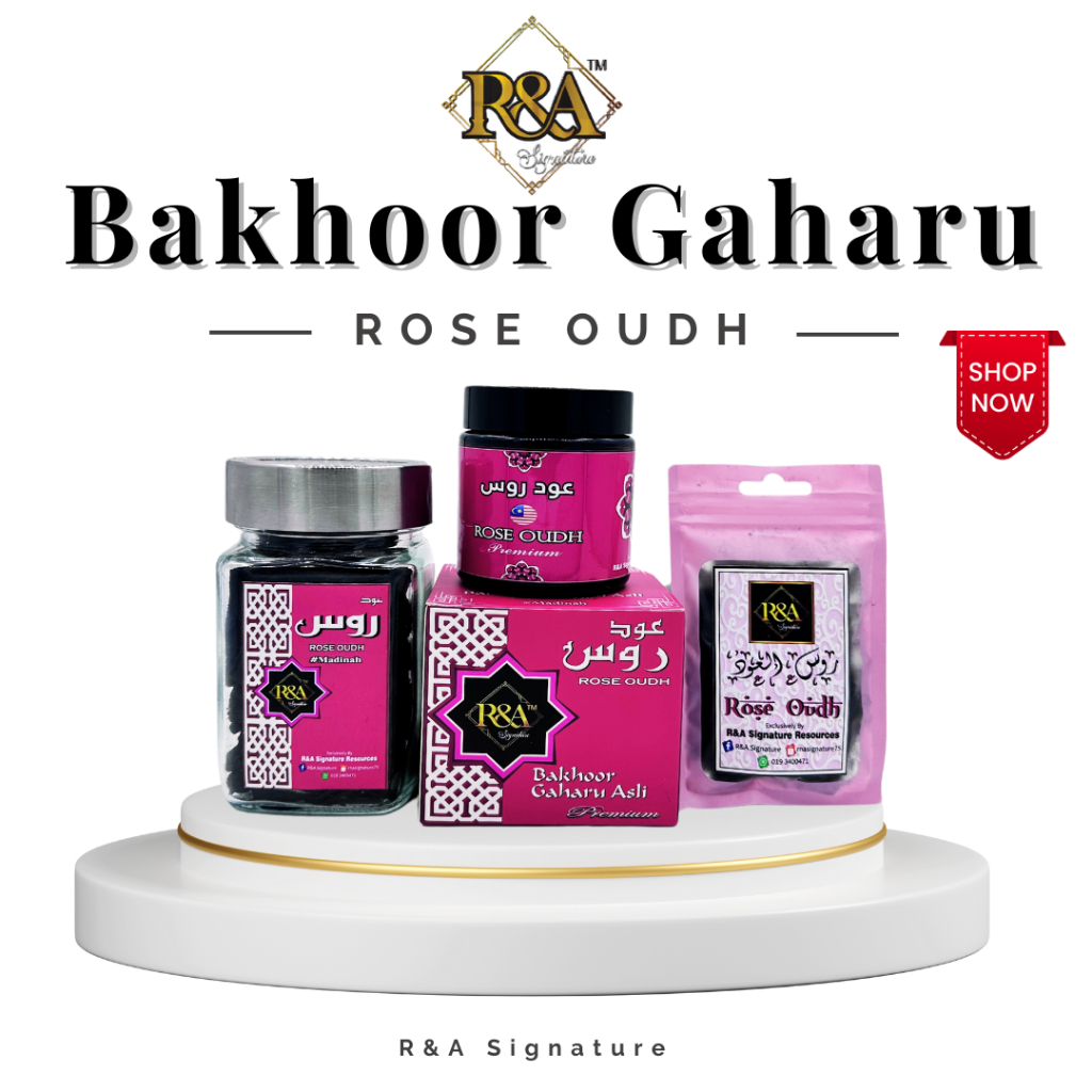 R&A Rose Oudh Bakhoor Gaharu Asli Premium Produk Malaysia Tanpa Hangit ...