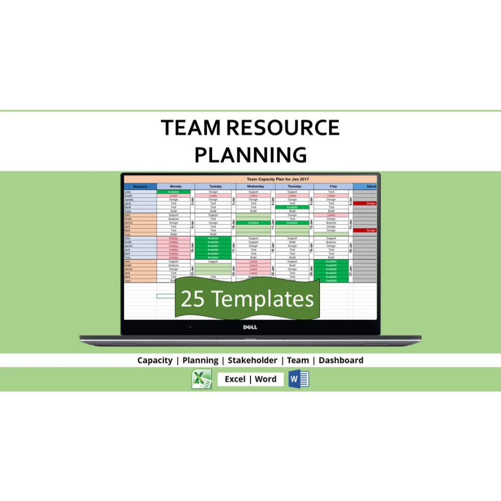 Team Resource Planning Templates for Team Capacity Planning in ...