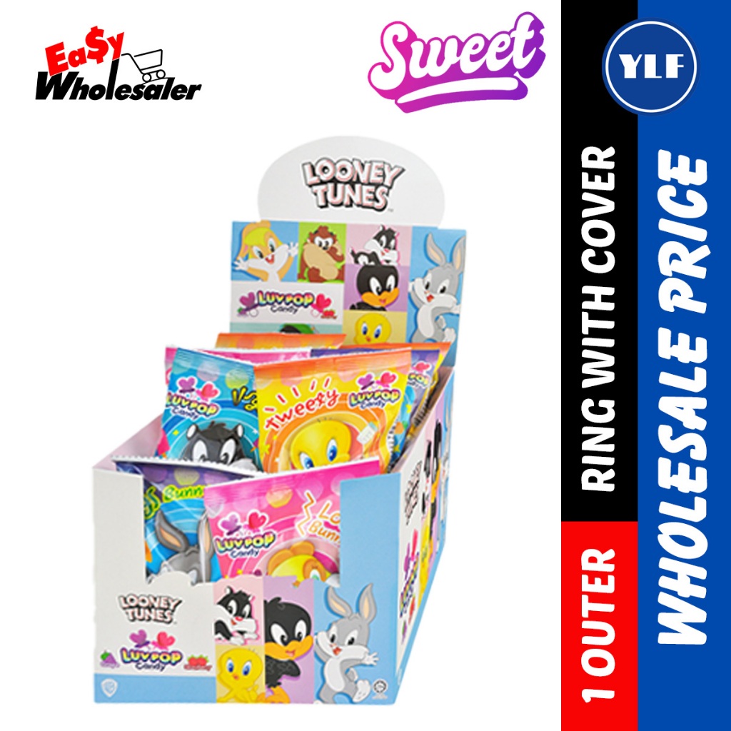 LOONEY TUNES LUV POP CANDY & BEARDY DIAMOND POP MIX FRUIT (10g) x 24 ...