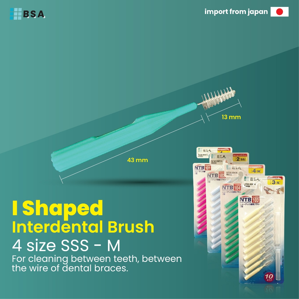 [BUY 2 FREE RETAINER]Interdental Brush I-Shape Micro Size | Oral Care ...