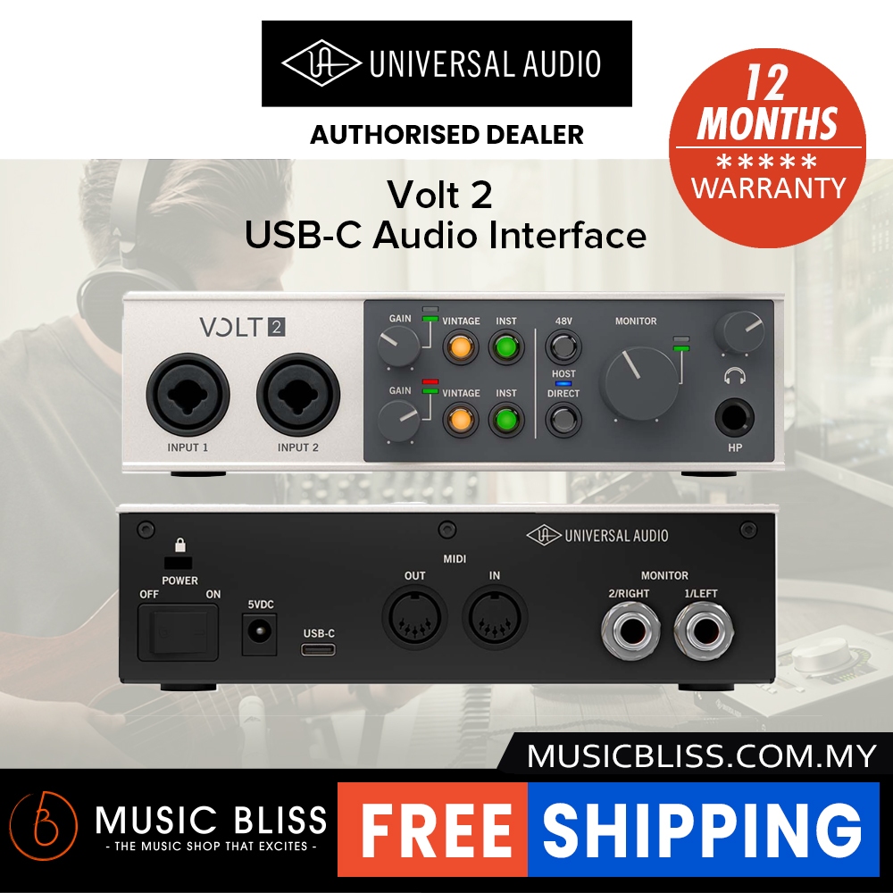 Universal Audio Volt 2 USB-C Audio Interface (Volt2) | Shopee Malaysia