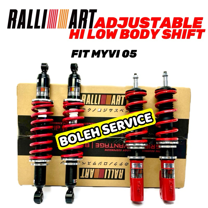 RALLIART ADJUSTABLE MYVI 05 / VIVA HI LOW BODY SHIFT ( BOLEH SERVIS ...