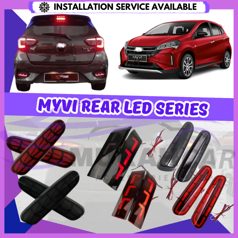 Perodua Myvi 2018-2025 Rear LED Bumper Lamp 2pcs (Installation Provided ...