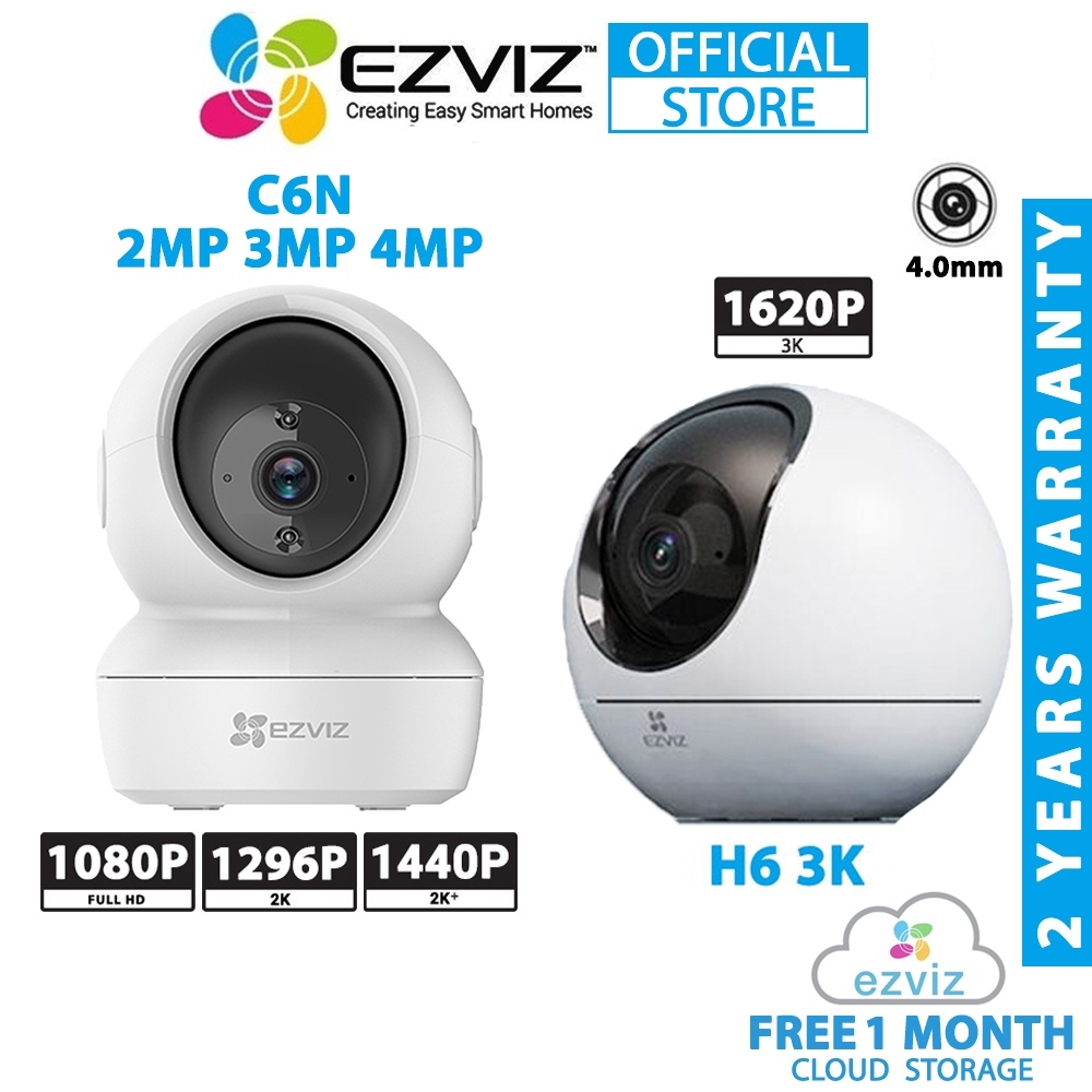 EZVIZ C6N 2MP 3MP 4MP H6 3K 5MP Pan & Tilt WiFi Home Security CCTV IP ...