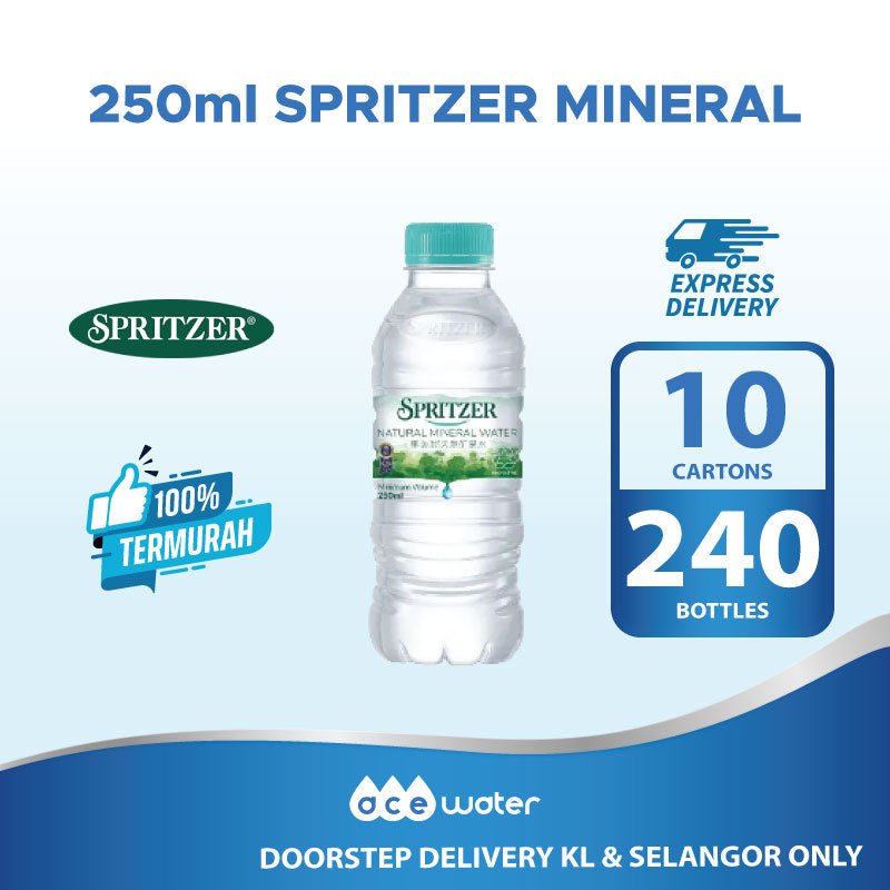 250ml Spritzer Mineral Water 10 Packs 240 Bottles Doorstep Fast Delivery | Shopee Malaysia