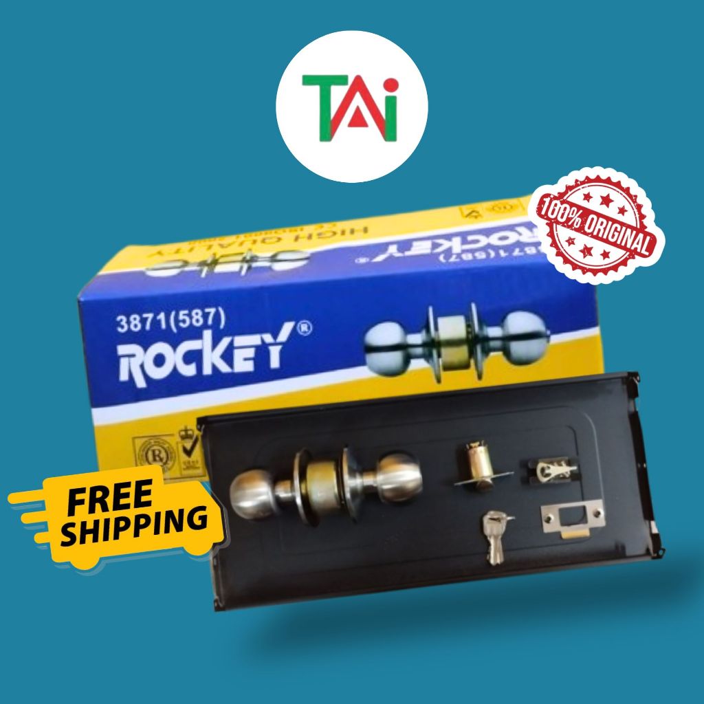 [READY STOCK] ROCKEY Cylindrical Door Lock | Shopee Malaysia