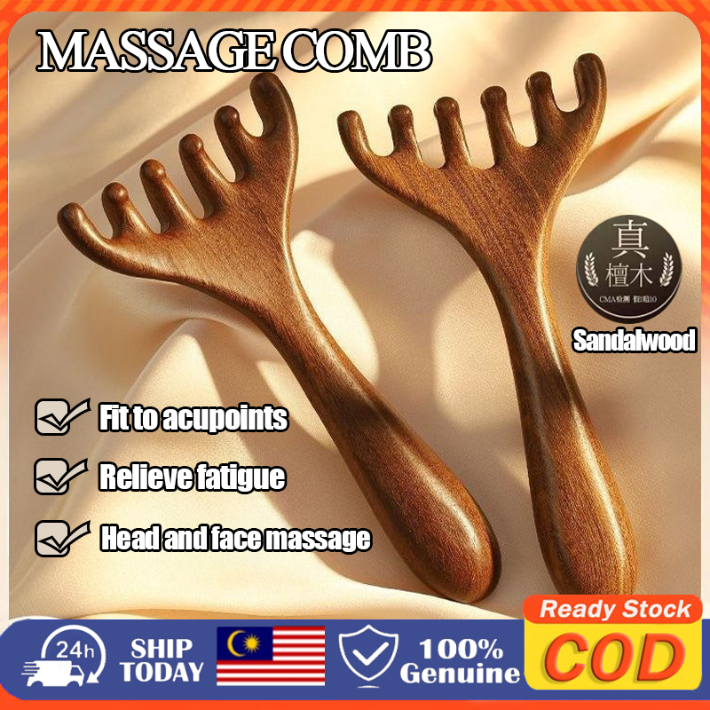 Malaysia Spot Deer Comb Body Meridian Massage Scalp Comb Massage Comb ...