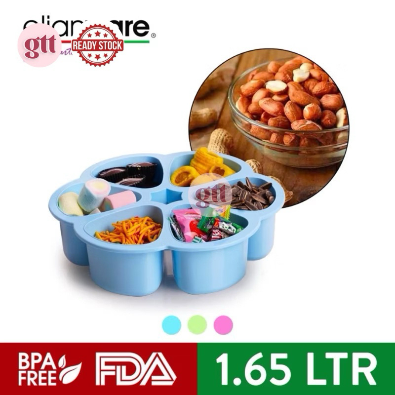 E-939 CANDY TRAY 1650ML ELIANWARE COOKIES TUPPERWARE CONTAINER PLASTIC ...