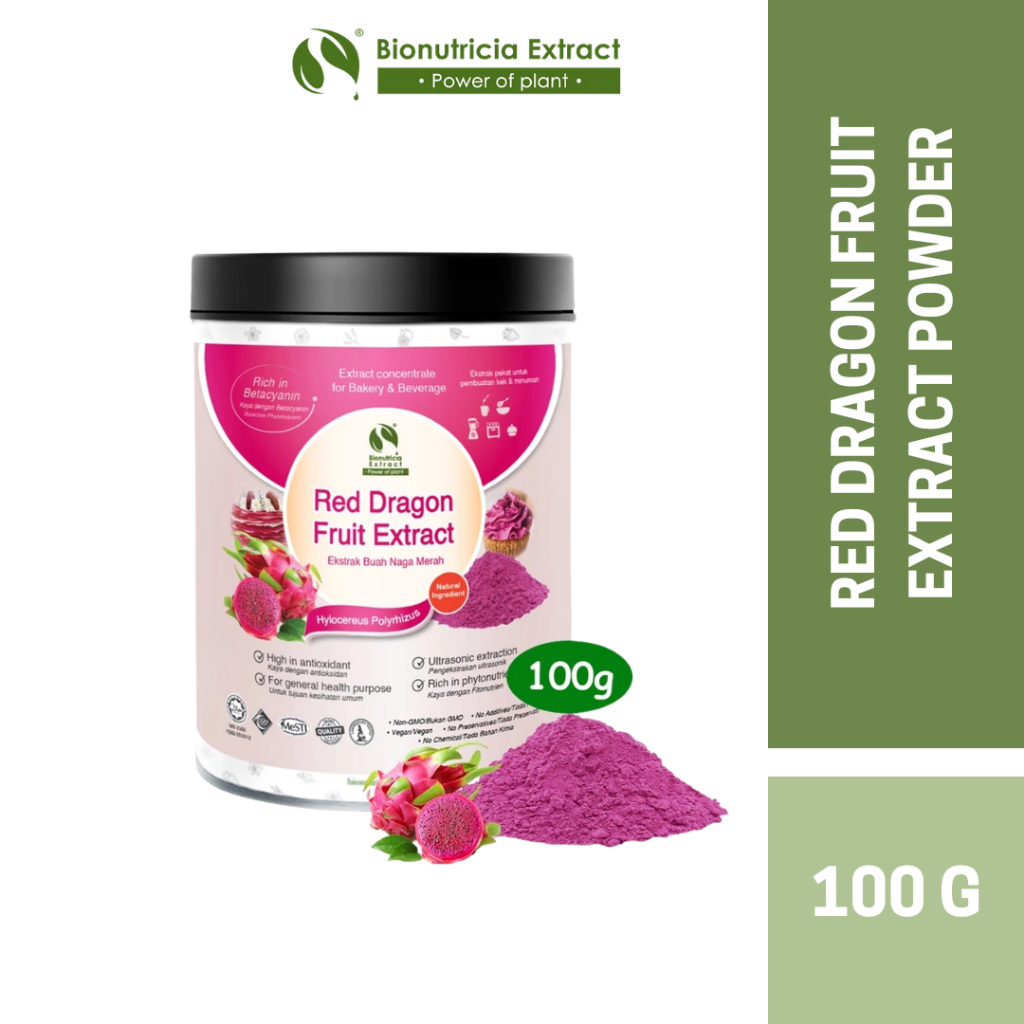 Bionutricia Pure Red Dragon Fruit Standardized Extract Powder (100g ...