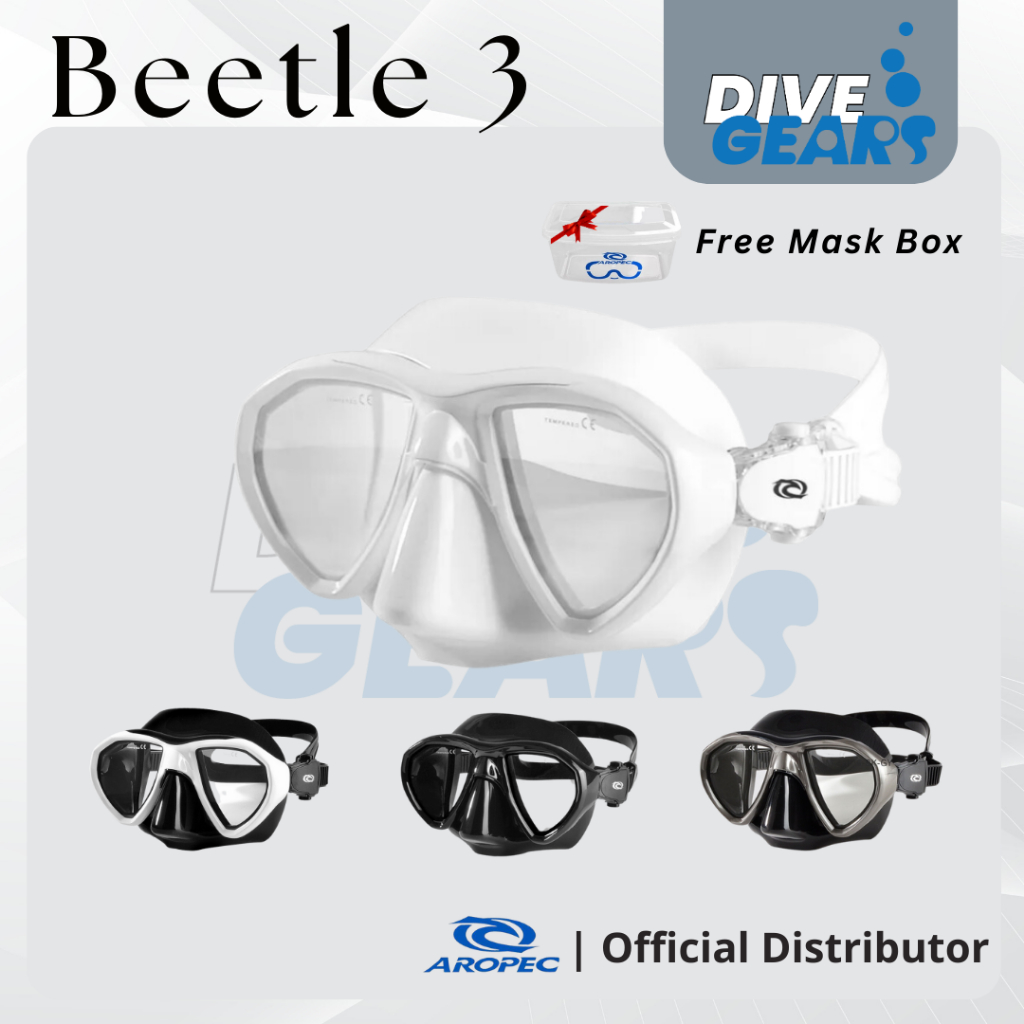 Aropec Mask Beetle 3 Dual Lens Diving Mask Scuba Diving Snorkeling ...