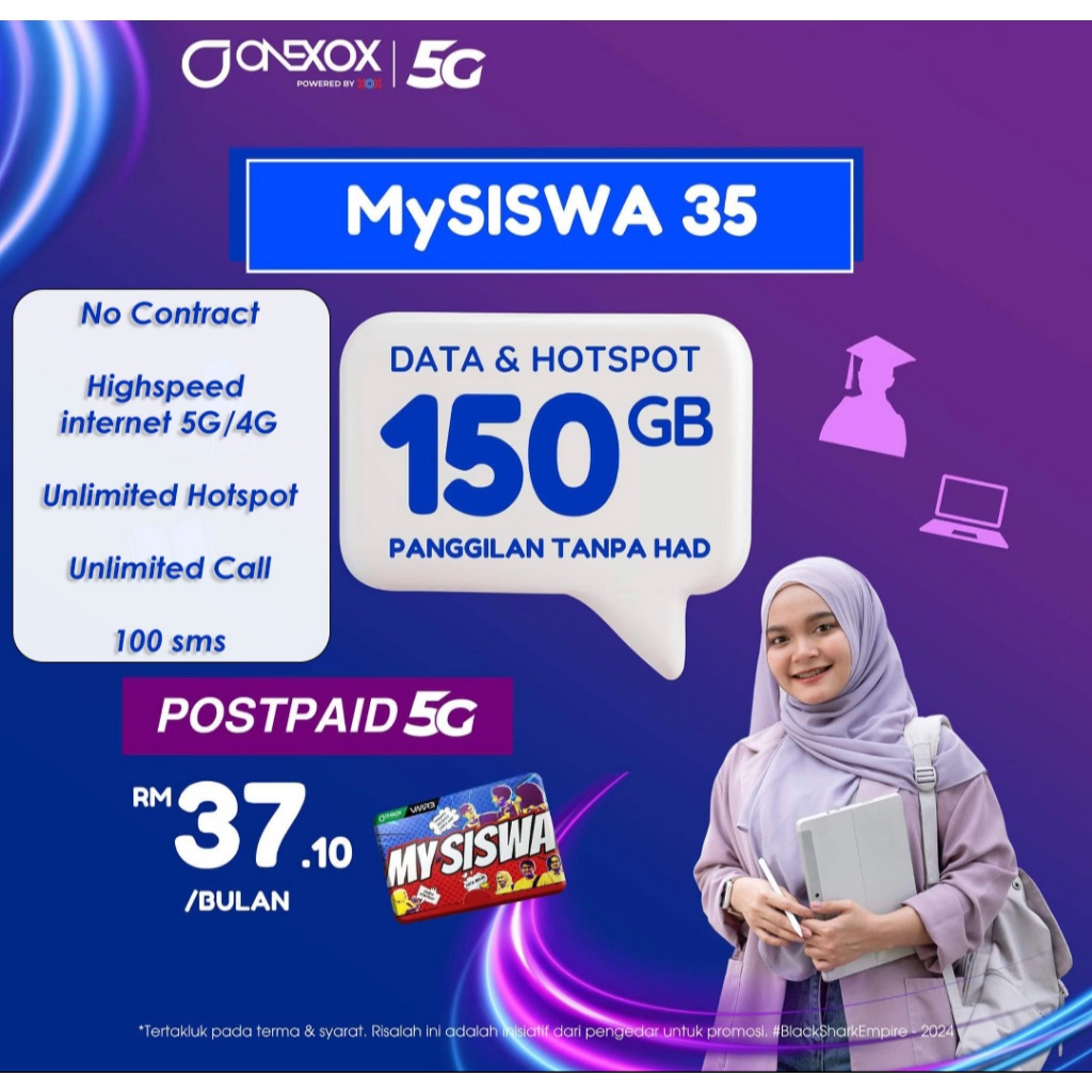 ONEXOX Black 150GB 【Hi-Speed Data 5G | 4G ,Unlimited Hotspot & Calls ...