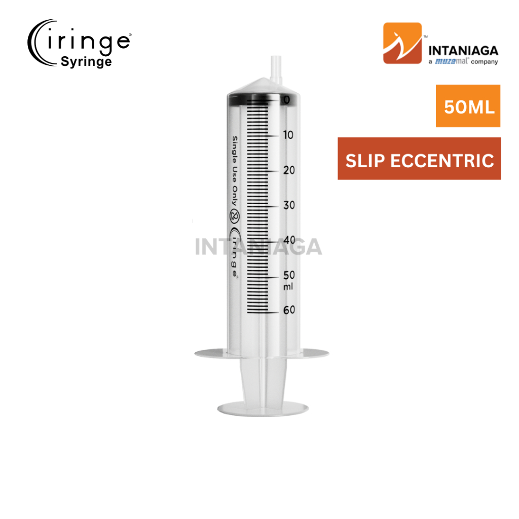 Picagari Syringe 50ml Slip Eccentric | Individually Wrapped 25 pcs/box ...