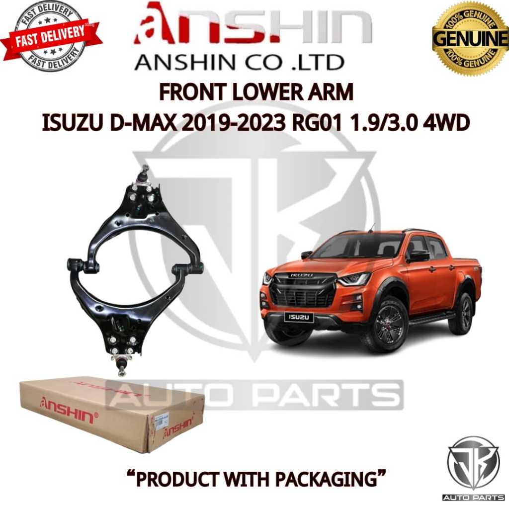 #ANSHIN#JAPAN FRONT LOWER ARM WITH BALL JOINT ISUZU D-MAX 2019-2022 ...