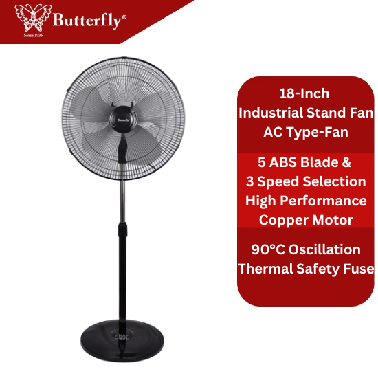 Butterfly 18-Inch Industrial Stand Fan - BISF-1835 | Shopee Malaysia