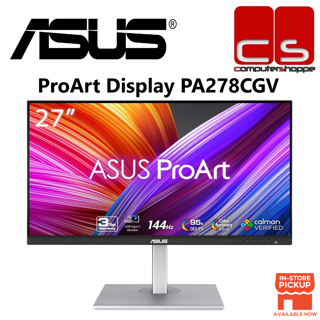 Asus ProArt Display PA278CGV 27'' QHD 144HZ 100% sRGB Calman Verified ...
