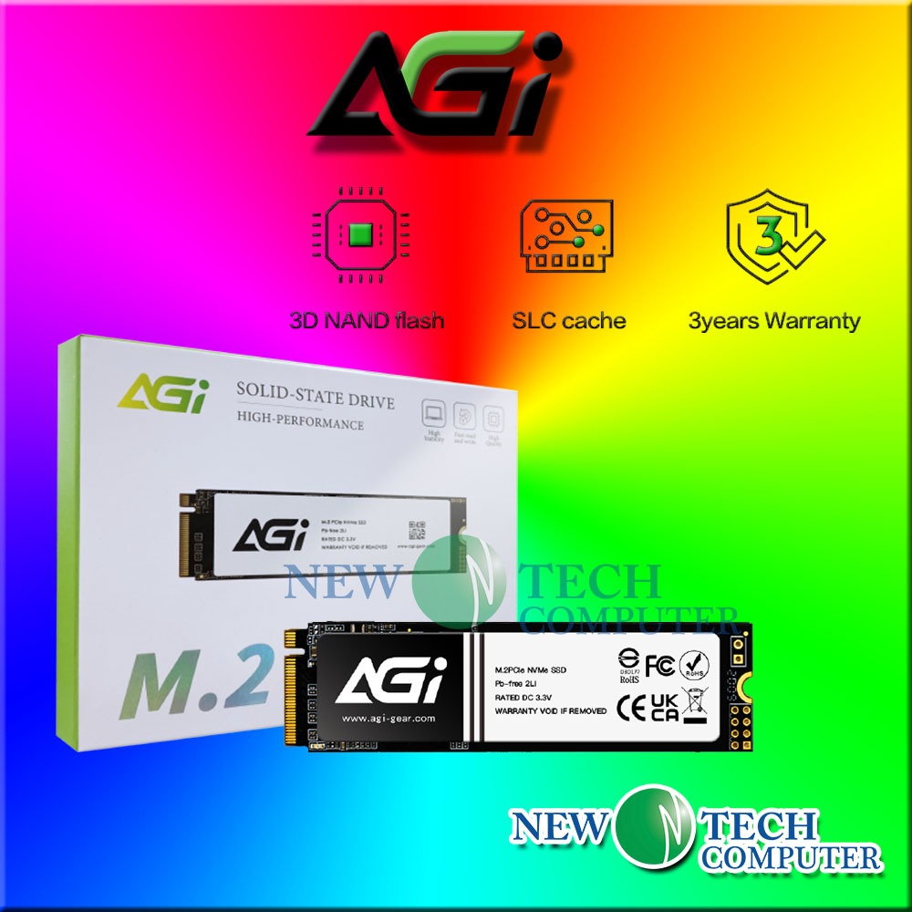 AGI Intel NAND FLASH 1TB/ 512GB/ 256GB SSD - M.2 PCIe NVMe /PCI Express ...